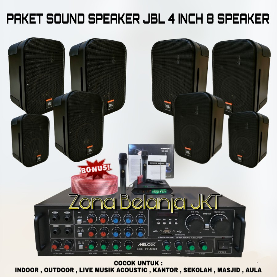 Jual PAKET SOUND SYSTEM CAFE RESTO KANTOR SEKOLAH KLINIK AULA OUTLET ...