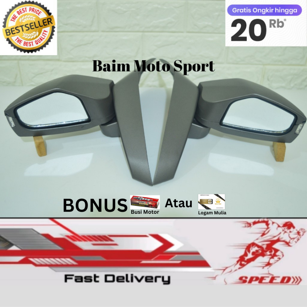 Jual TERMURAH Spion Lipat Nmax old Model Cool Max B1 LED RUNNING DRL ...