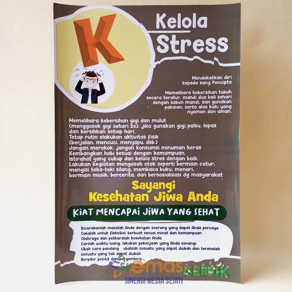 Jual Poster Kesehatan | Poster Kelola Stress | Shopee Indonesia