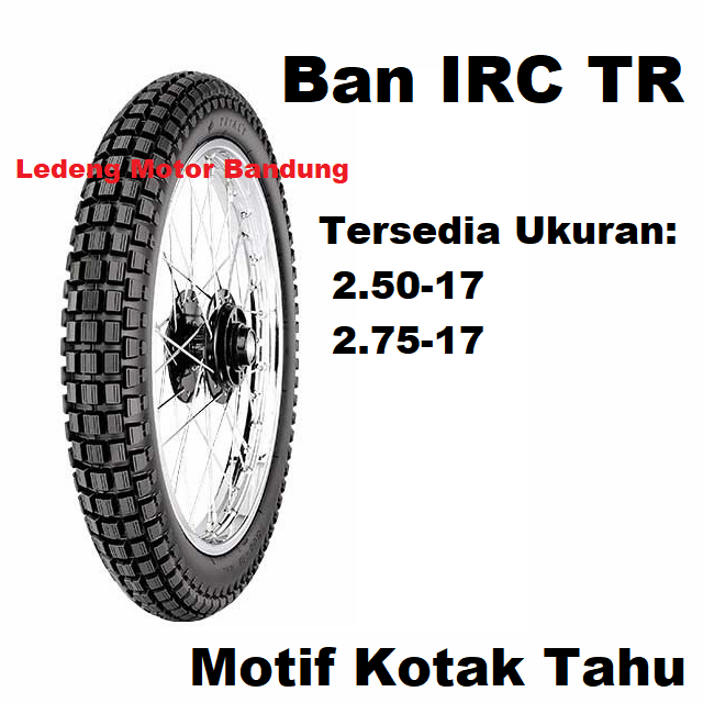 Jual IRC TR 250 275 R17 Ban Semi Trail Motif Kotak Tahu TubeType ...