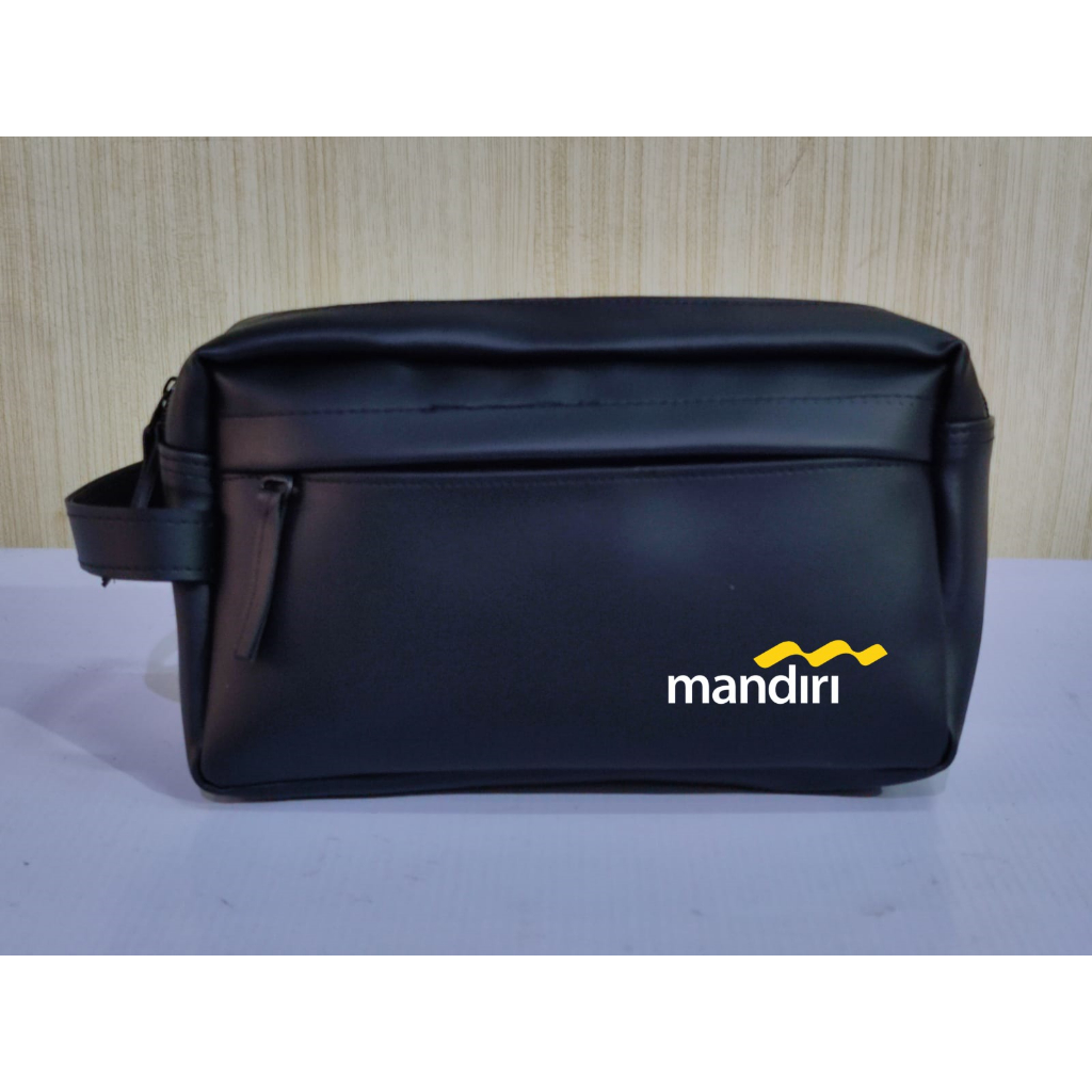 Jual Handbag Custom Bank MANDIRI/Tas Tangan Pria Wanita Clutch Custom ...