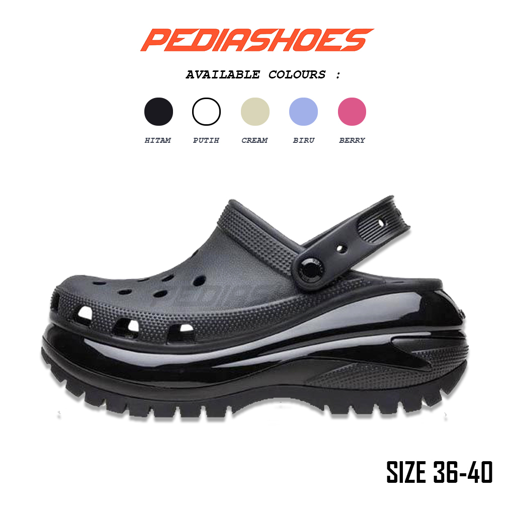Jual Crocs Sandal Wanita Mega Crush Clog Sandal Crocs Wanita Terbaru ...