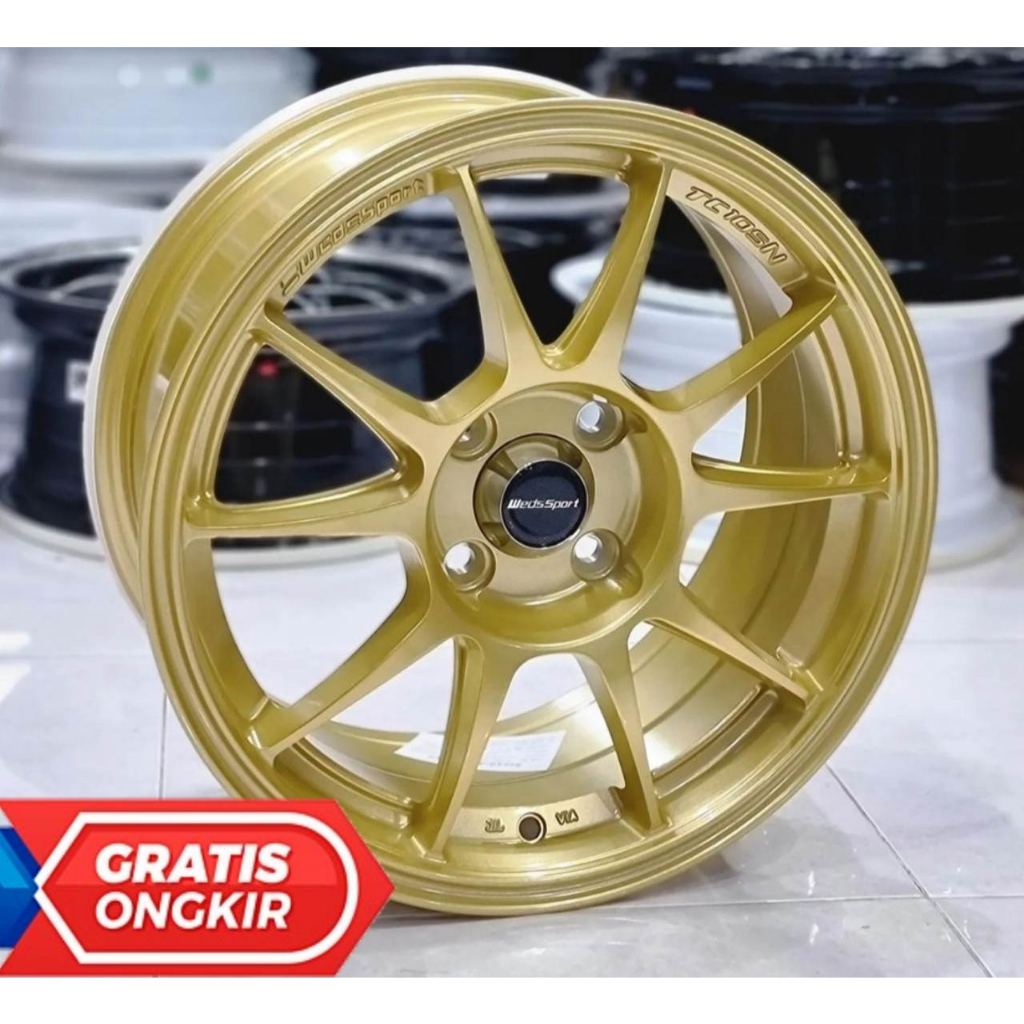 Jual velg tc105n r15 wedsport ring 15 hole 4-100 lebar 7 et 38 brio ...