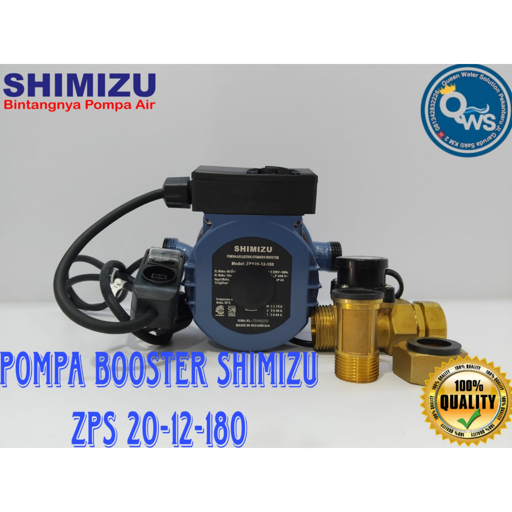 Jual Pompa Air Shimizu Booster Pump ZPS20-12-180 Pompa Dorong | Shopee ...