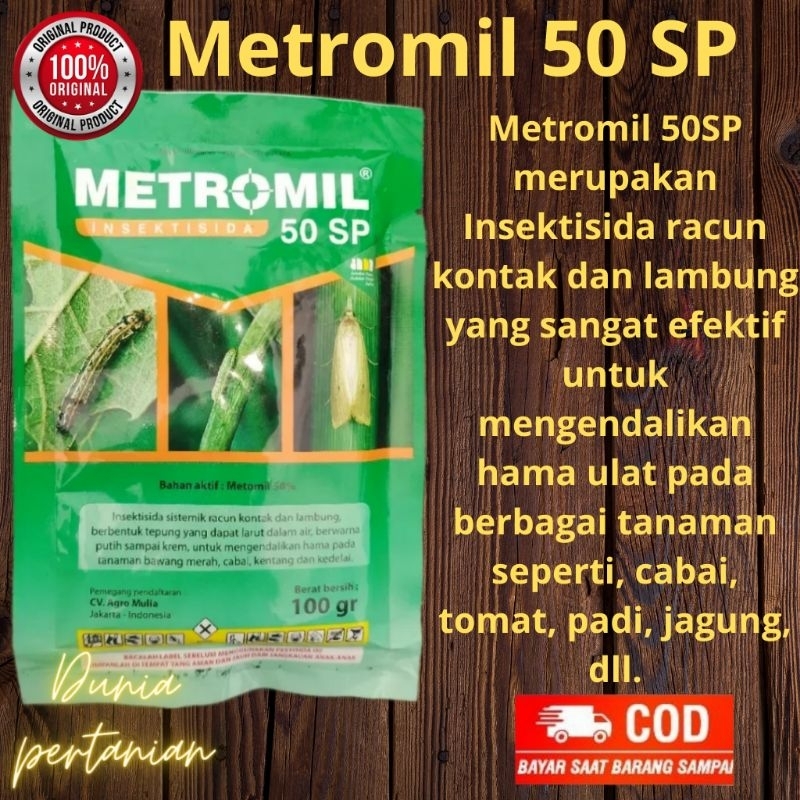 Jual Insektisida Metromil 50 SP bahan aktif metomil 50 sp 100 gram ...