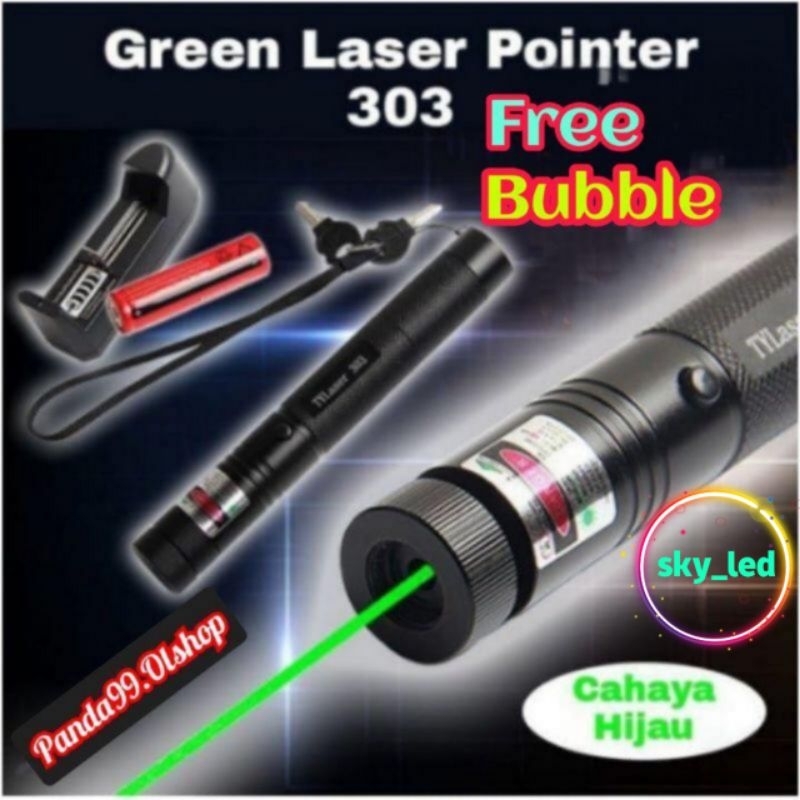 Jual SENTER LASER Green Laser Pointer 303 Original Berkualitas / Laser ...