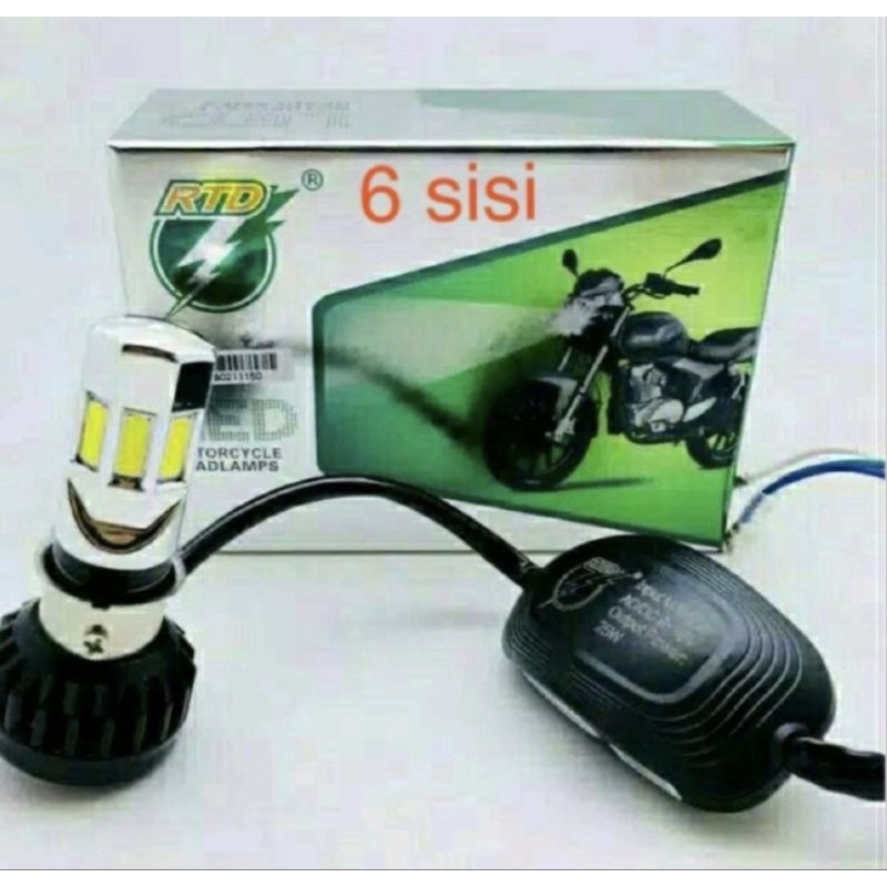 Jual Lampu led RTD 6 sisi Original Ac/dc H6 H4 35w RTD 3 sisi 30w | Shopee Indonesia