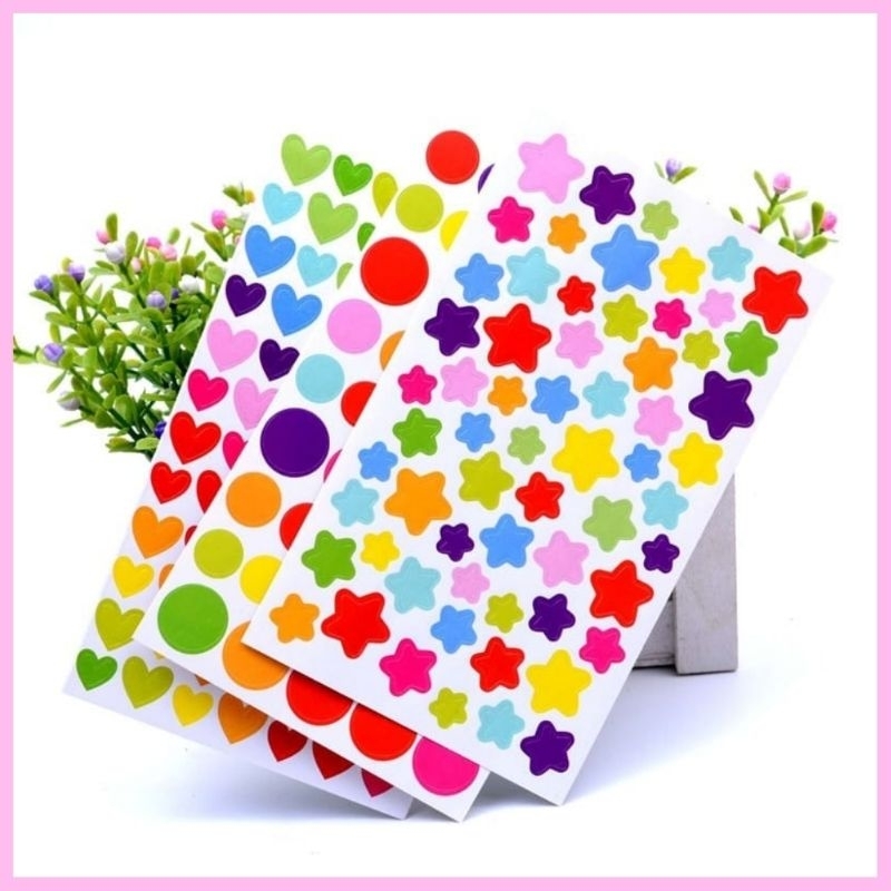 Jual STIKER WARNA-WARNI | STIKER DIY | STIKER MAINAN | STIKER KERAJINAN ...