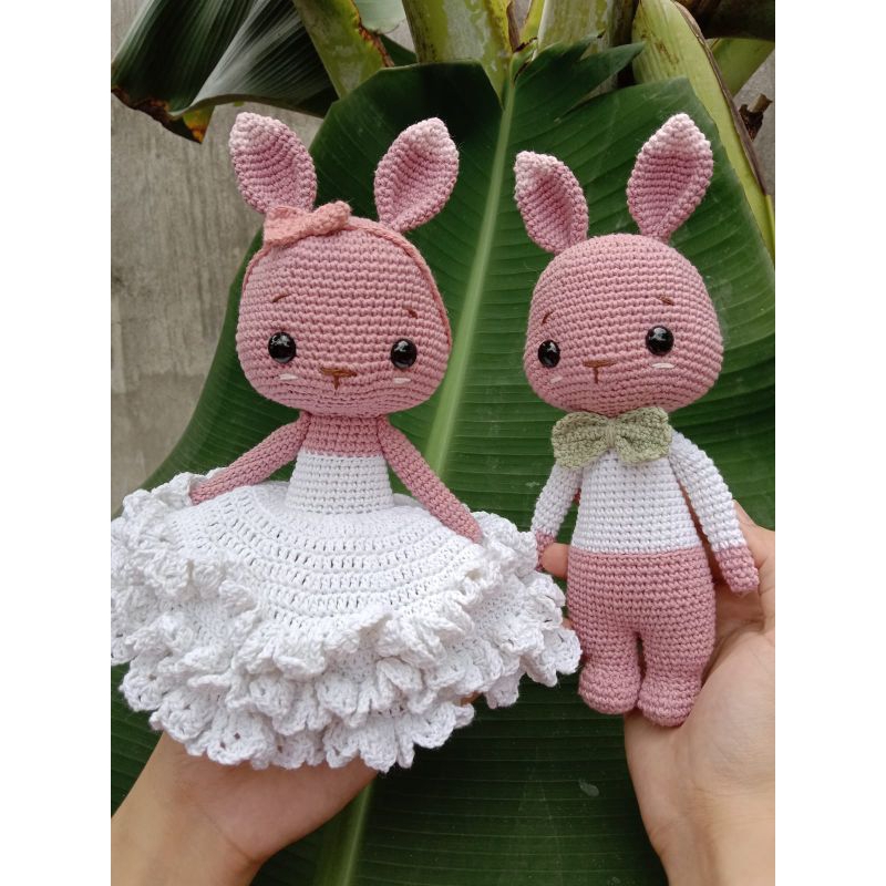 Jual (Pre Order/PO)Boneka rajut/Amigurumi Wedding Couple | Shopee Indonesia
