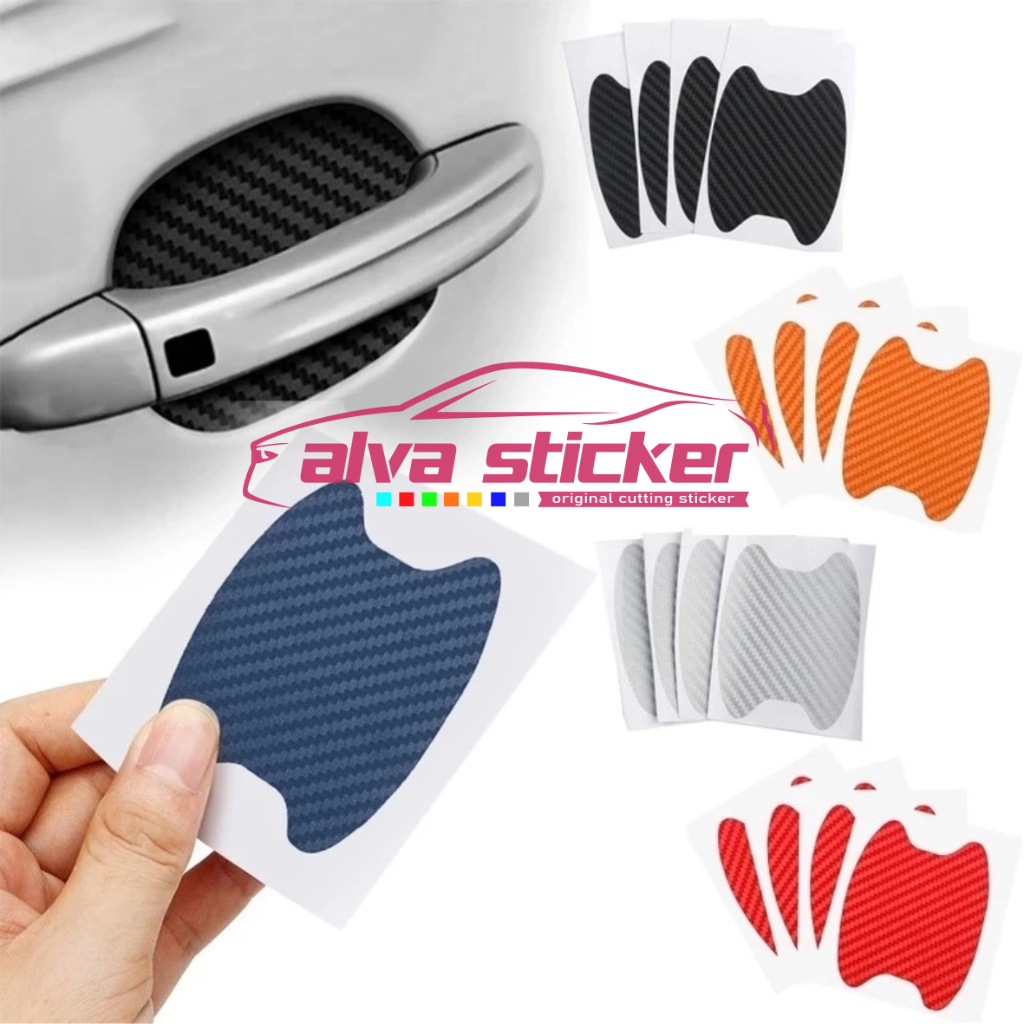 Jual stiker sticker karbon 3d pelindung pintu universal mobil | Shopee ...