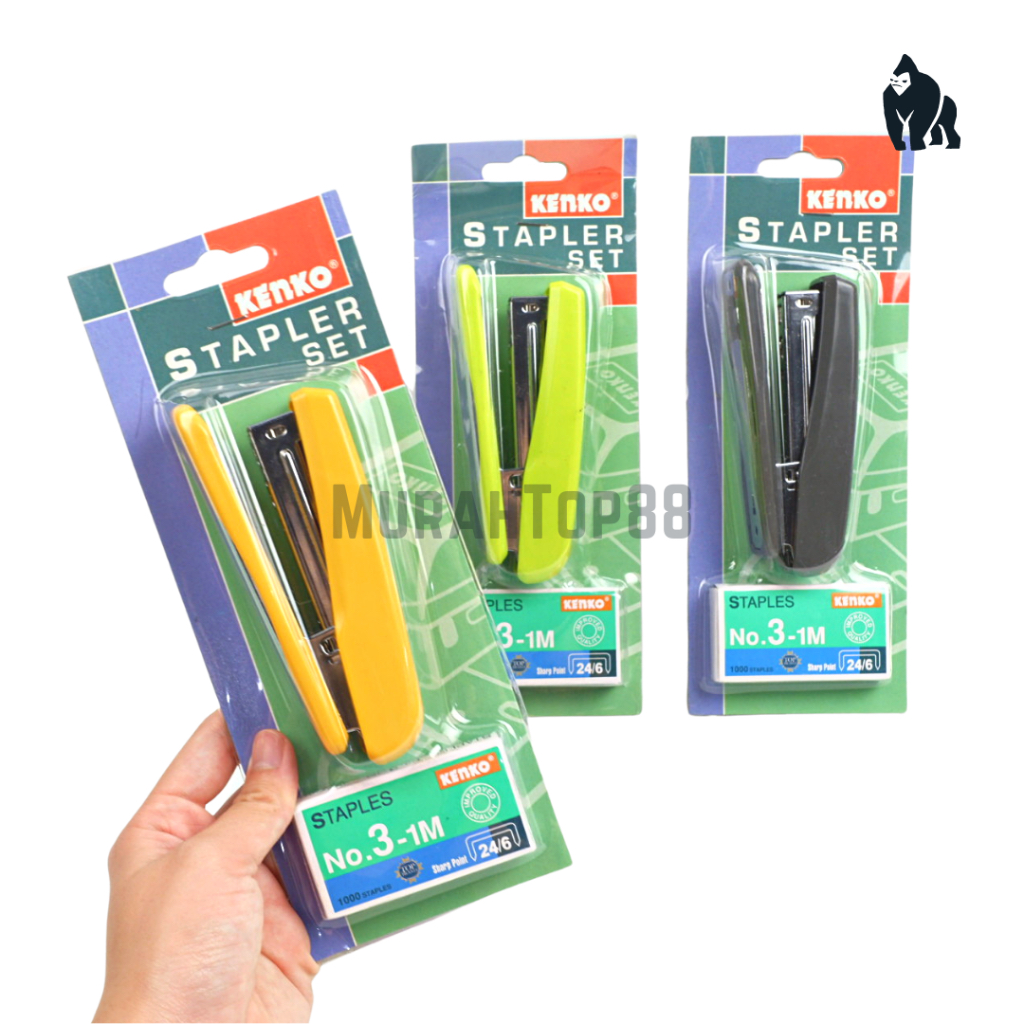 Jual Stapler Set Kenko HD-50 Mesin dan Isi / Paket Staples Hekter ...