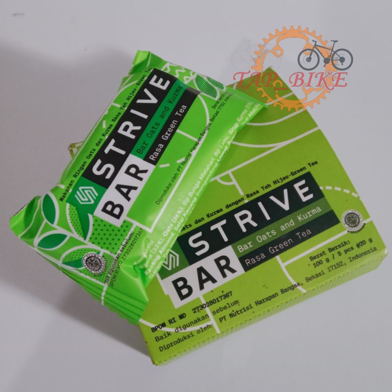 Jual STRIVE Energy Bar Rasa Greentea 20 Gram - Nutrition Olahraga ...