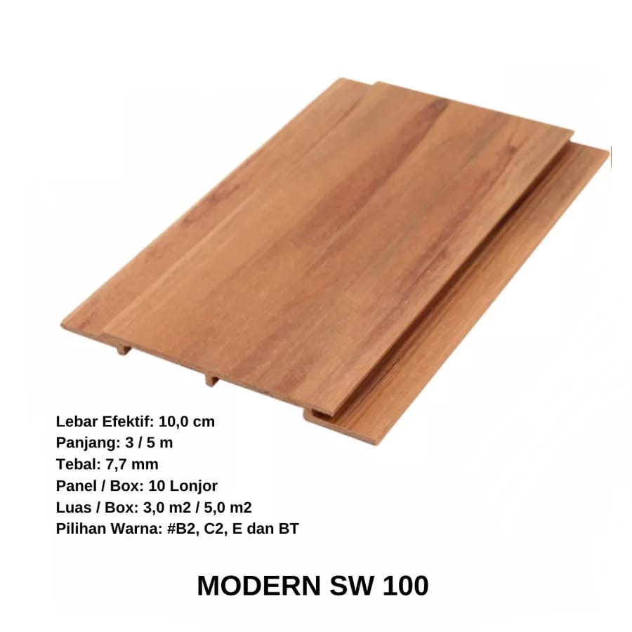 Jual Premium Wall & Ceiling Panel Modern SW 100 Duma Panel WPC | Shopee Indonesia