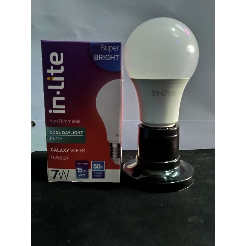 Jual LAMPU BULD LED INLITE INB 007 7WATT PUTIH | Shopee Indonesia