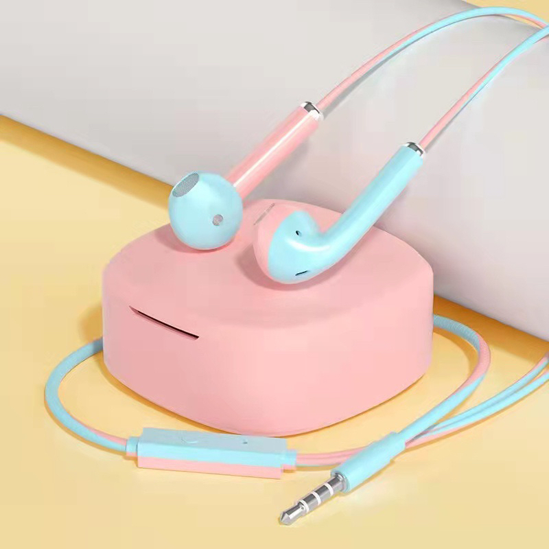 Jual ELITEE HEADSET TWO TONE COLOR HIFI MACARON IN EAR EARPHONE 2 WARNA ...