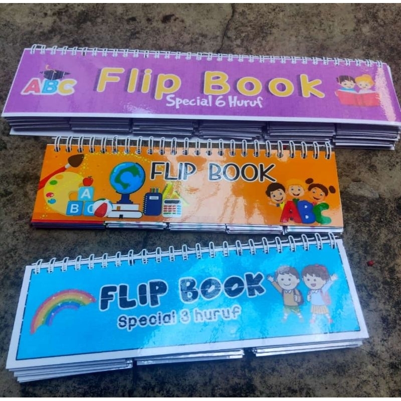 Jual 3 PCS FLIPBOOK BUKU BELAJAR MEMBACA ANAK MAINAN EDUKASI ANAK MEDIA ...