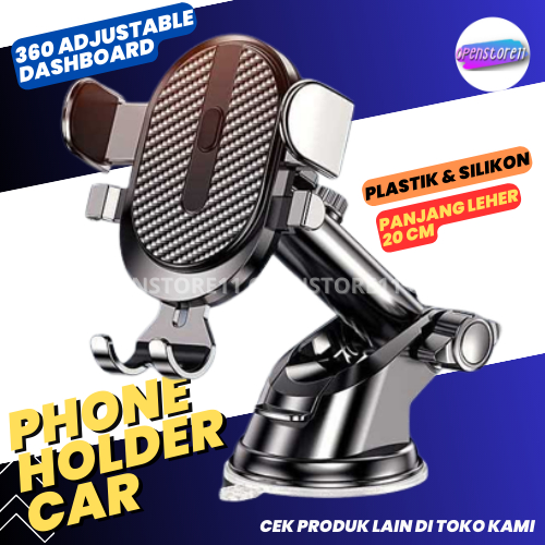 Jual Car Holder Smartphone Dashboard 360 Adjustable Phone Suction ...