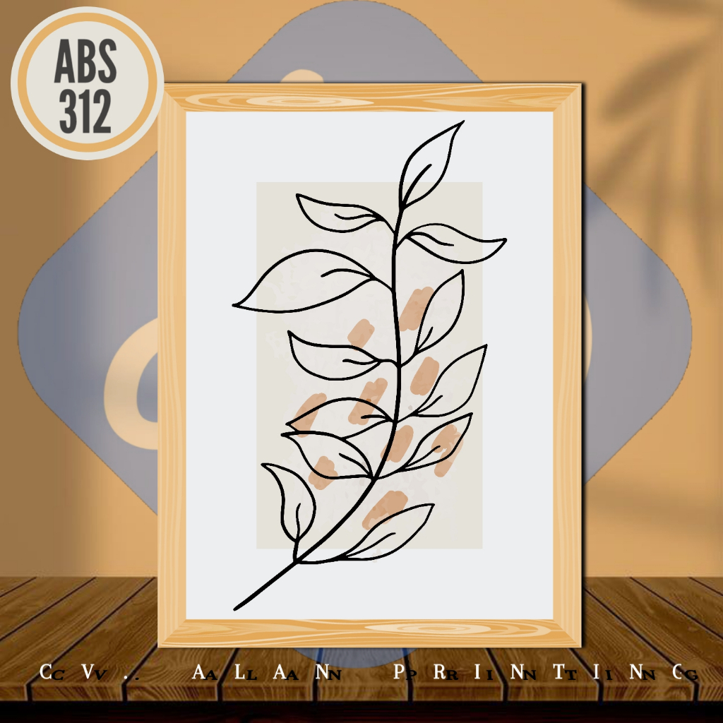 Jual HIASAN DINDING 17R 30X40 ABSTRAK AESTHETIC ART DEKORASI PAJANGAN ...