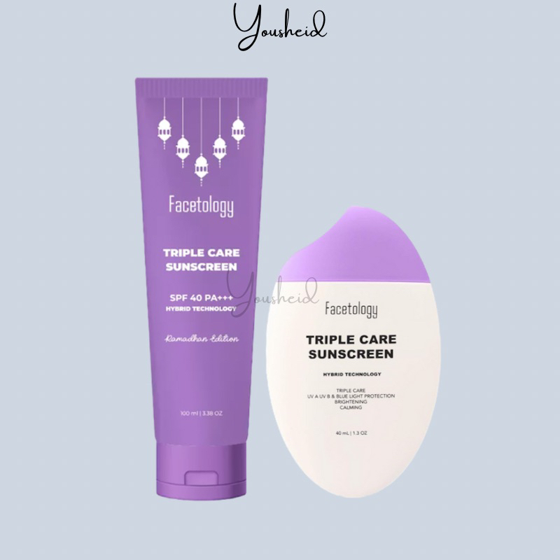 Jual Facetology Triple Care Sunscreen SPF 40+ PA+++ | Shopee Indonesia