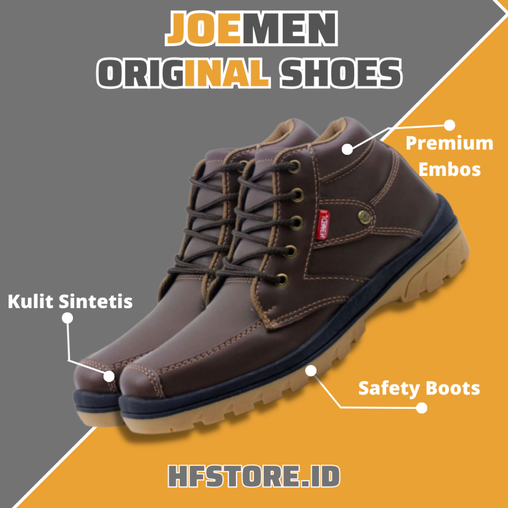 Jual Sepatu Pria Kulit J 41 Original Import Safety Boot Sepatu Kerja ...