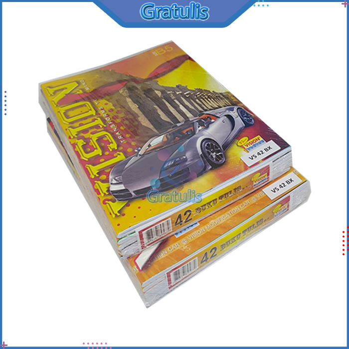Jual BUKU TULIS VISION B5 [1 PACK/6 BUKU/42 LEMBAR] / BUKU CATATAN ...