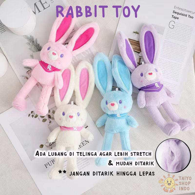 Jual TAIYO Boneka Kelinci Telinga Panjang Tarik 30cm Rabbit Doll ...