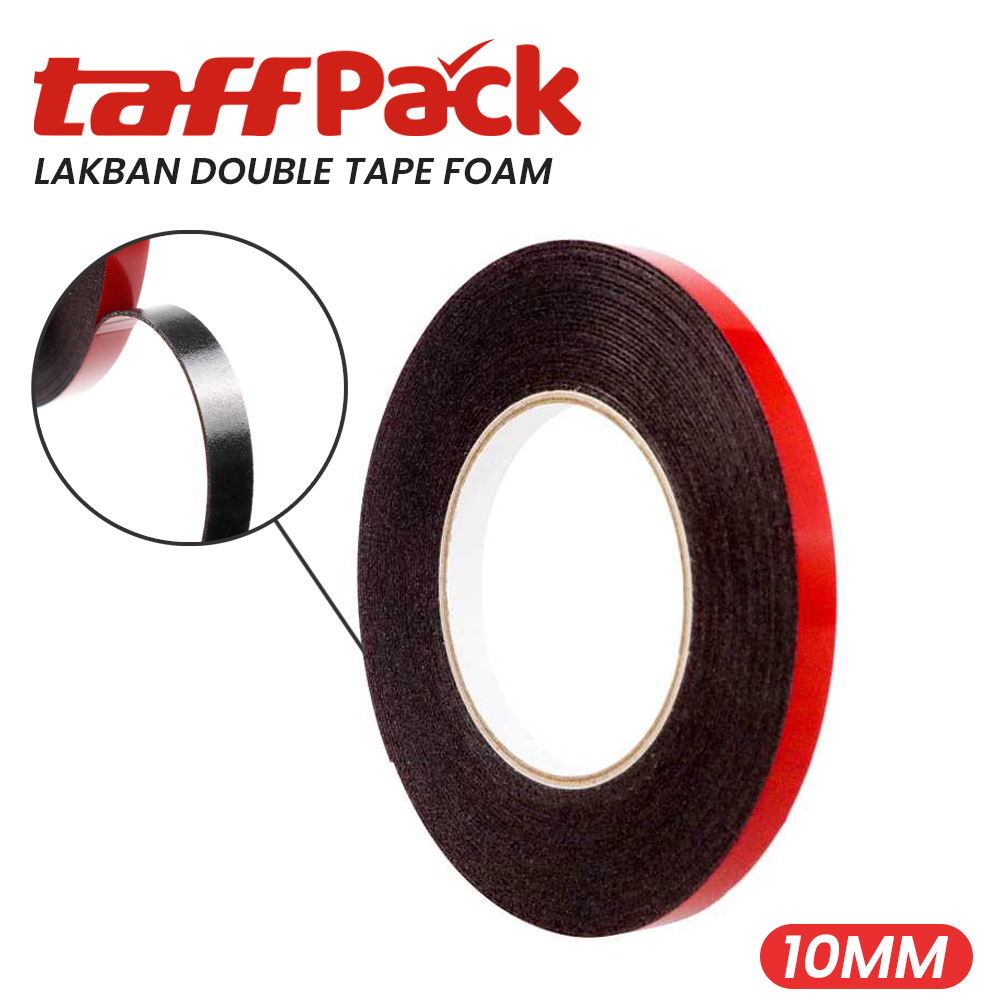 Jual Double Tape Hitam (10mm x 10m) PE Foam Busa 3M Isolasi Lakban TFP ...