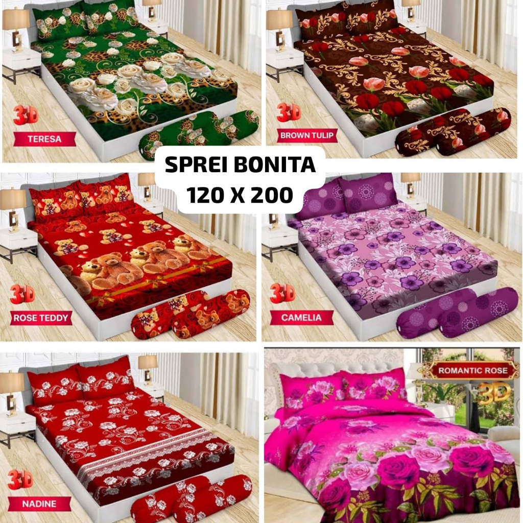 Jual SPREI SINGLE BONITA UKURAN 120X200 | Shopee Indonesia