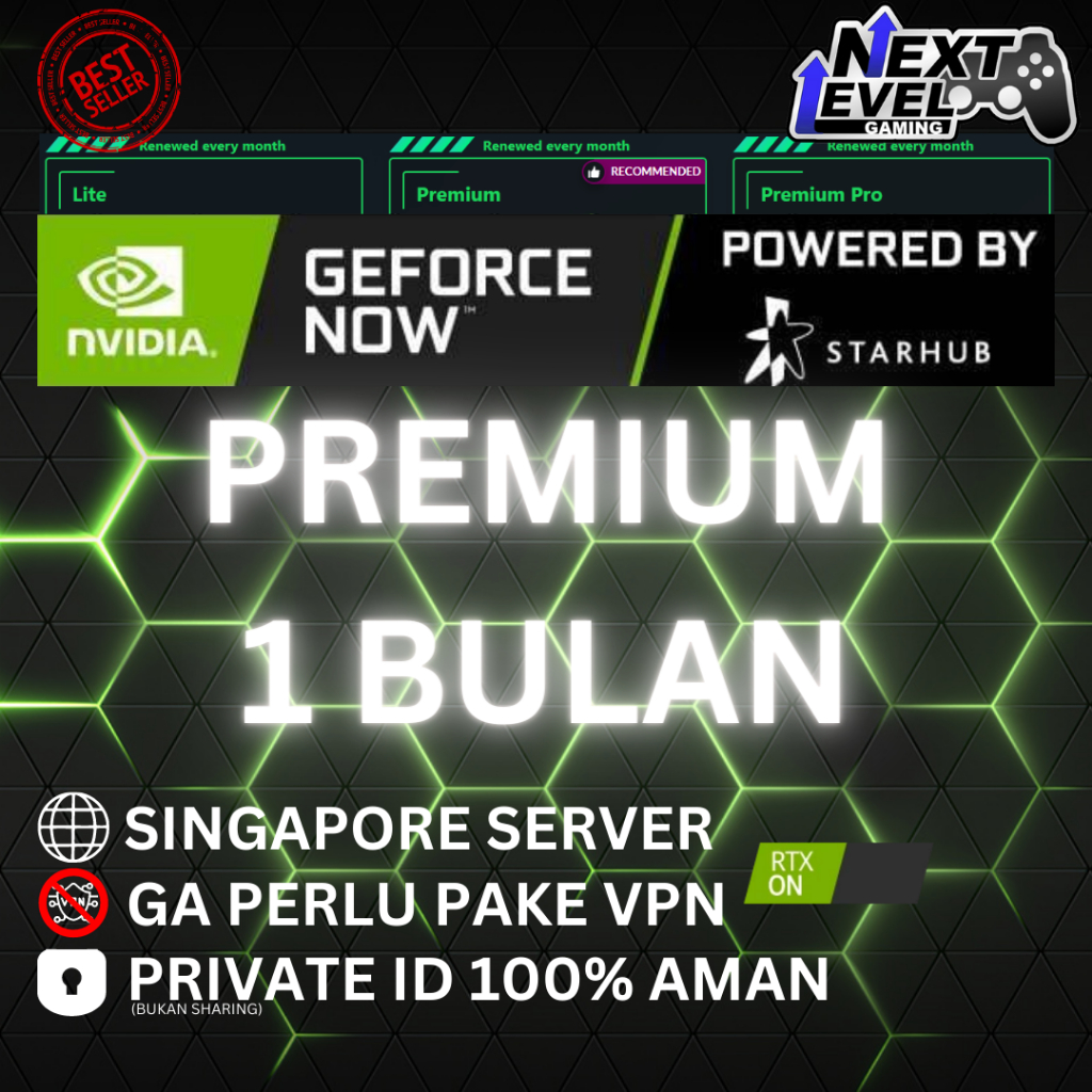 Jual GeForce NOW GFN StarHub Cloud Gaming Singapore Bulanan | Shopee Indonesia