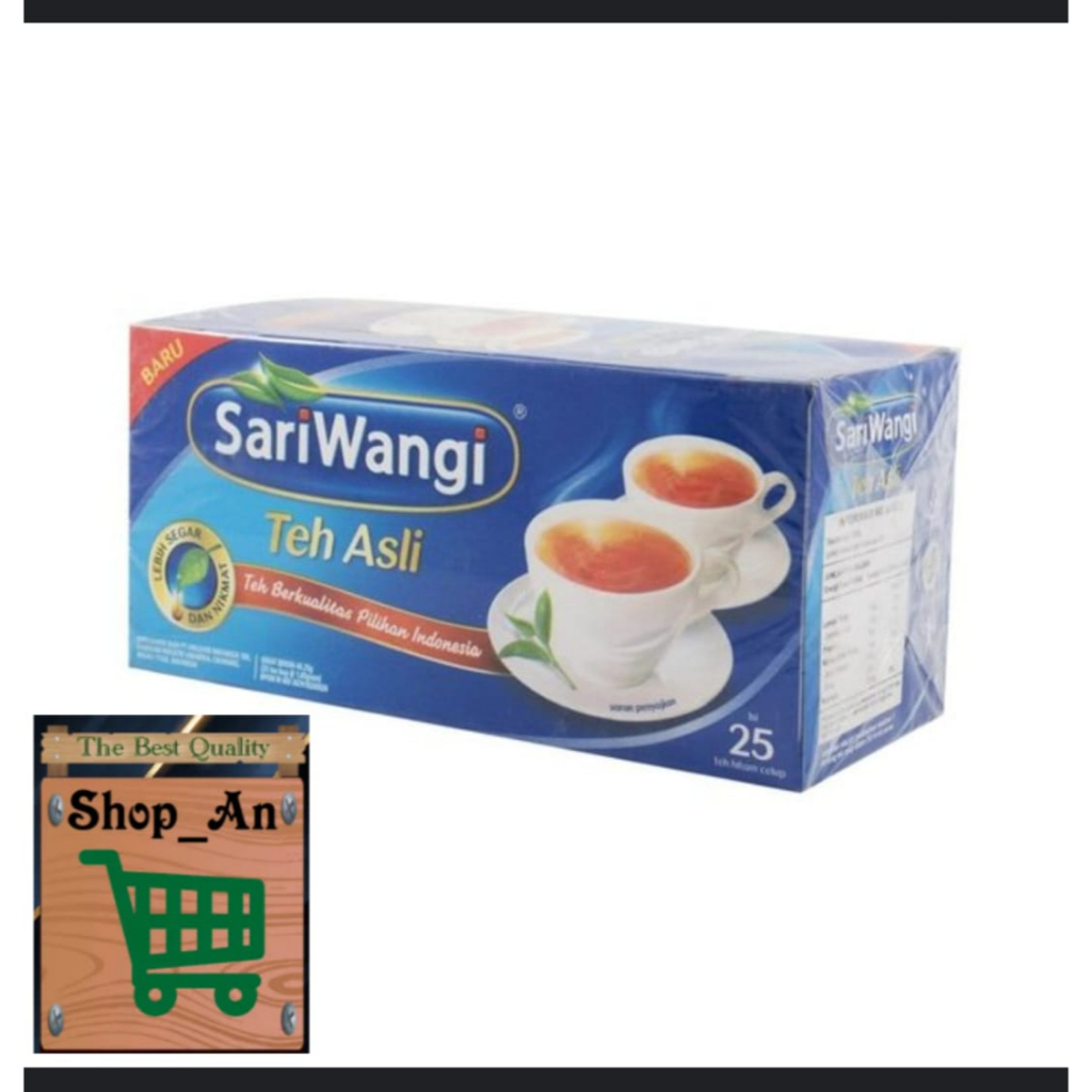 Jual Sariwangi // Teh Sariwangi // teh hitam celup sari wangi // isi 25 ...