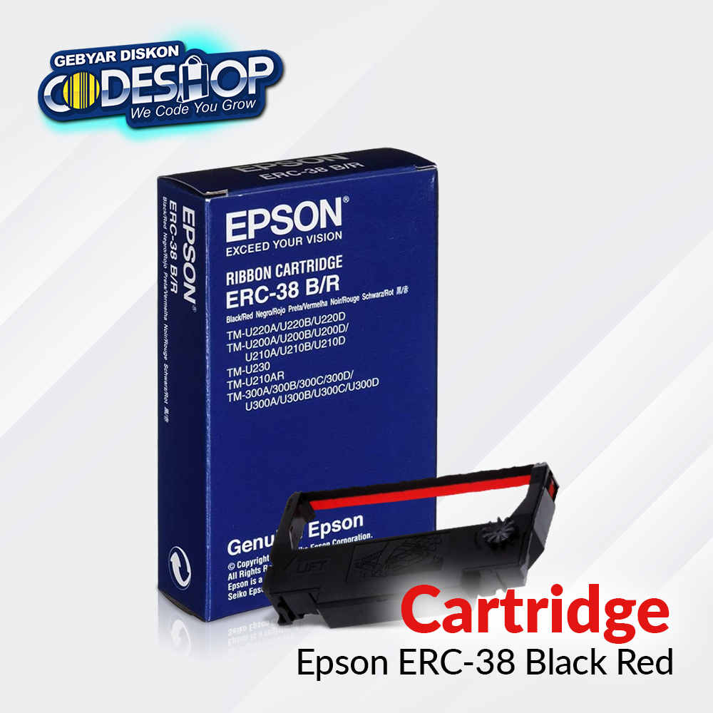 Jual Epson ERC-38 B/R Black Red Ribbon Cartridge Pita Printer TM-U220 D ...