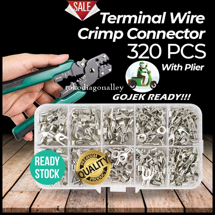 Jual Konektor Terminal Kabel Tang Crimping Terminal Wire Crimp ...