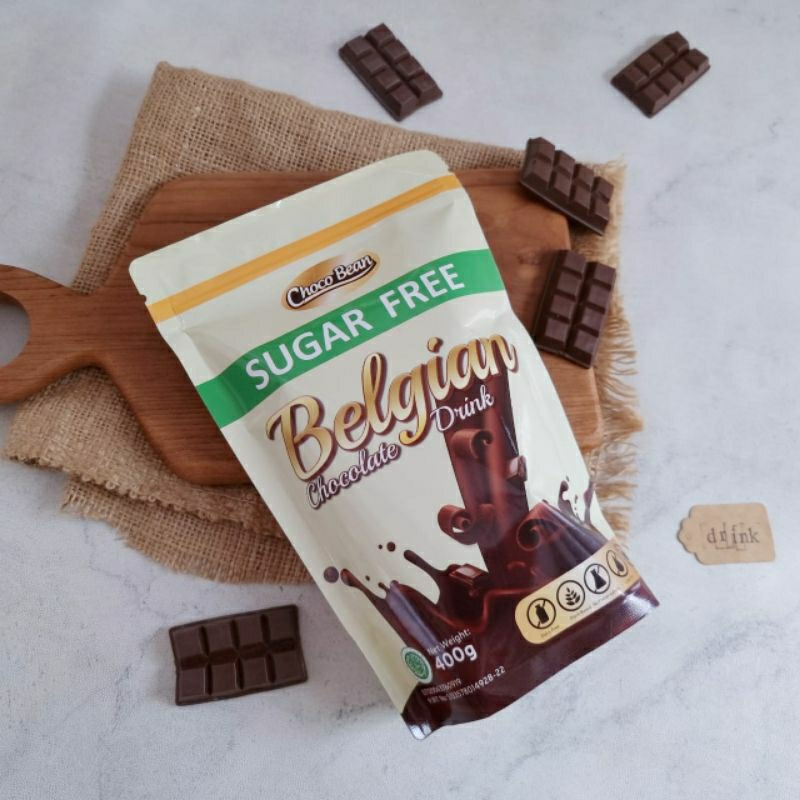 Jual Belgian Chocolate Drink Chocobean isi 400gr kemasan serbuk ...