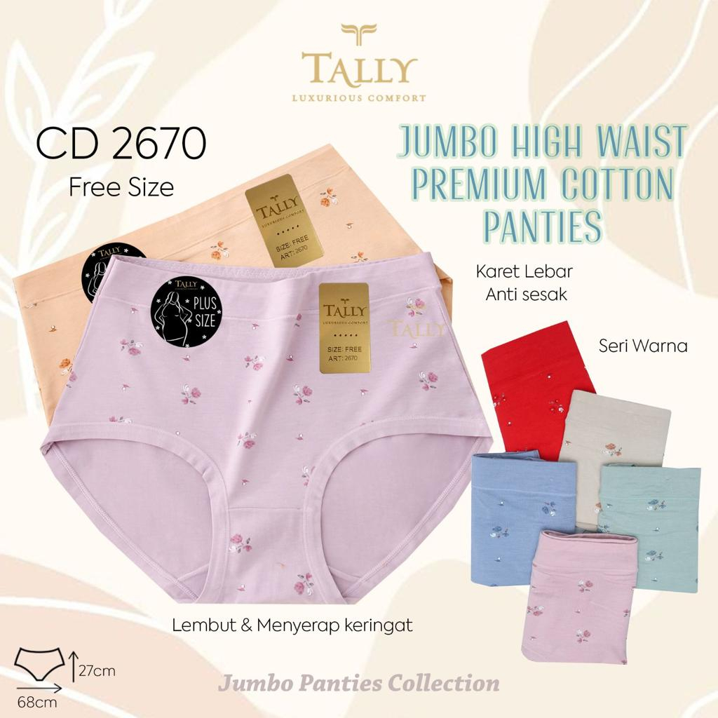 Jual CD 2670 TALLY - TALLY 2670 - CD CELANA DALAM WANITA JUMBO HIGH ...
