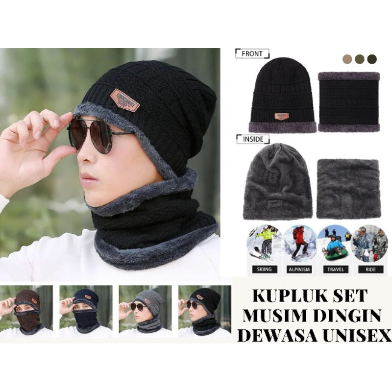 Jual Kupluk Winter Musim Dingin Dewasa Unisex (TK-ST) | Shopee Indonesia