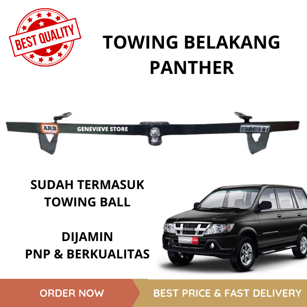 Jual TOWING BAR ARB PANTHER- BESI PELINDUNG BUMPER BELAKANG PANTHER ...