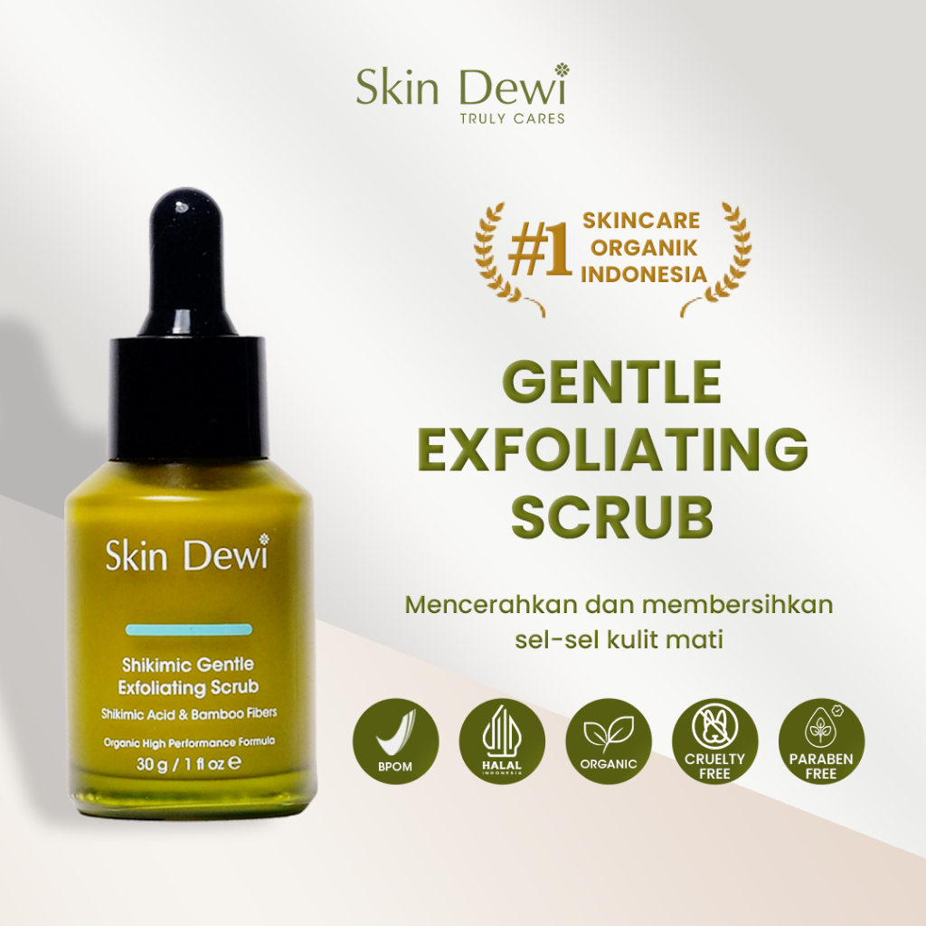 Jual Skin Dewi Shikimic Gentle Exfoliating Scrub (30gr) | Mengangkat sel-sel kulit mati / wajah ...