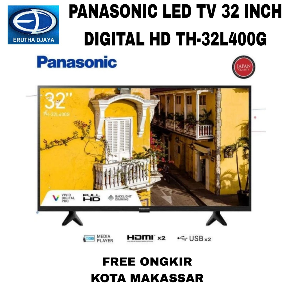 Jual TV LED Panasonic 32 INCH Digital HD TH32L400G | Shopee Indonesia