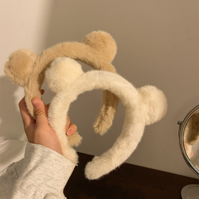 Jual Pinky Row - Kuma Bear Soft Fluffy Head Band - Bando Beruang Lucu ...