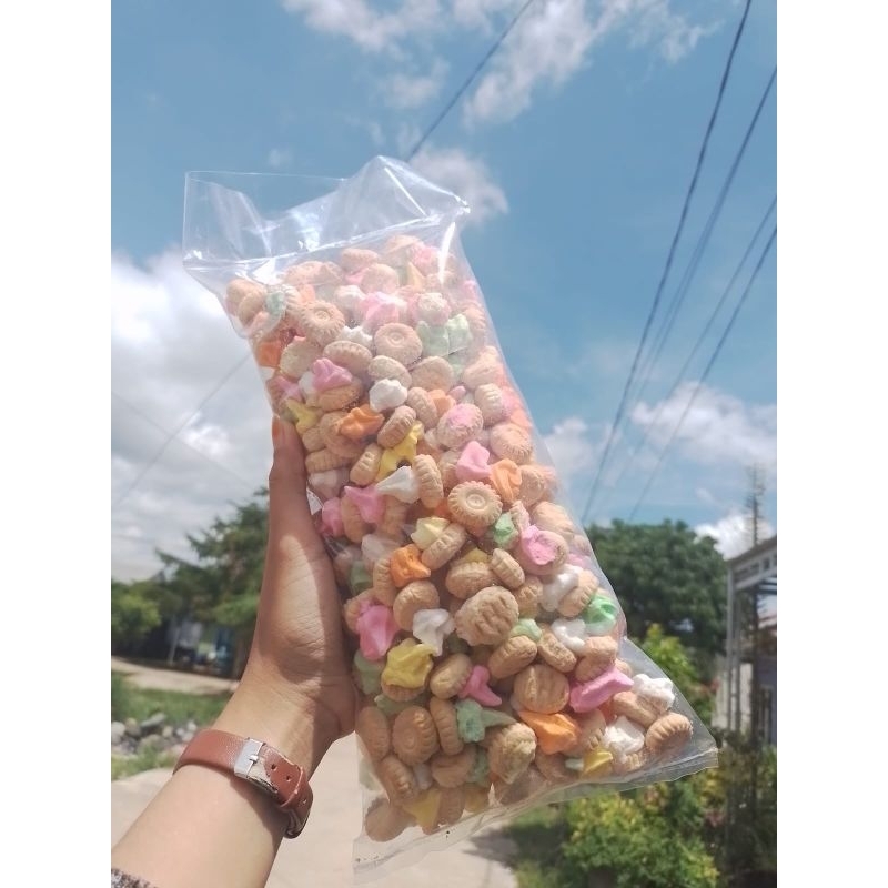 Jual COD 500 GRAM BUNGA GEM BUNGA GUM SNACK JADUL VIRAL BISKUIT GULA ...