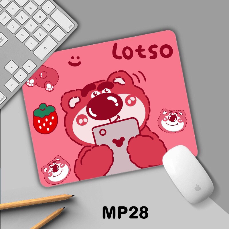 Jual mousepad gaming karakter lotso pink ukuran kecil | Shopee Indonesia