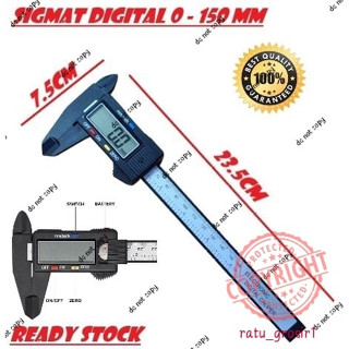 Jual Jangka Sorong Digital Sigmat Sketmat Vernier Caliper Calliper Carbon 0.1 kaliper lcd meter ...