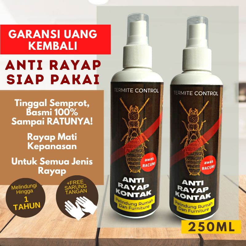 Jual Obat Anti Rayap Semprot Spray 250ml Pembasmi Totor Ampuh Cairan ...