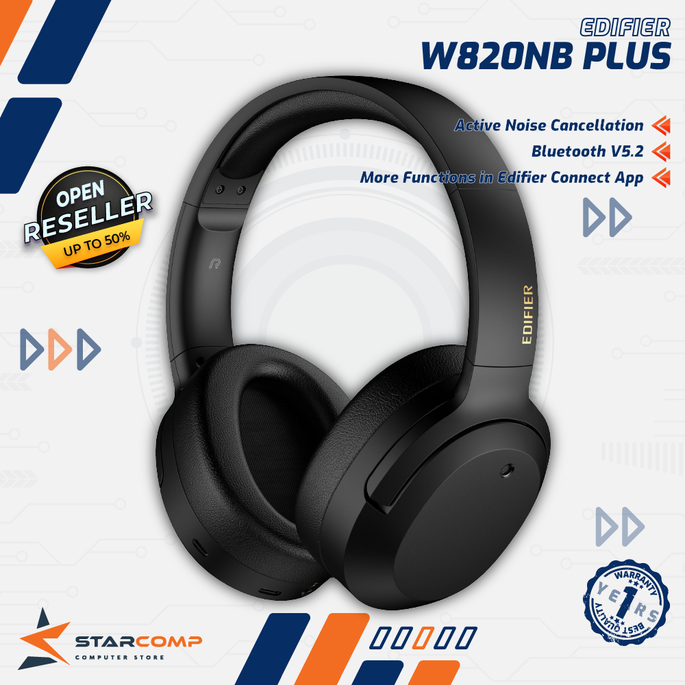 Jual Edifier W820NB Plus Wireless Noise Cancellation Over-Ear Headphone | Shopee Indonesia
