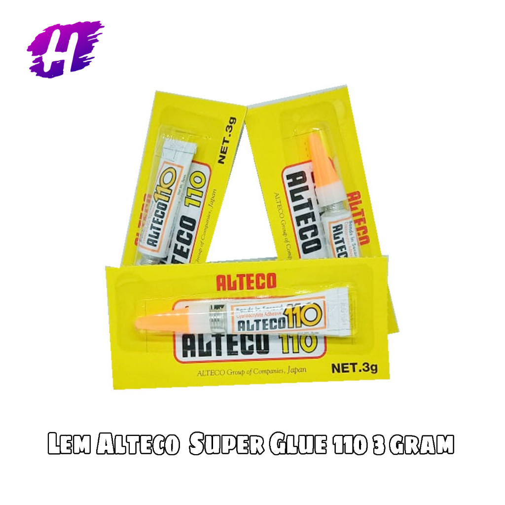 Jual Lem / Super Glue Alteco 110 3 g / gr / gram Original Asli (1 Pcs) | Shopee Indonesia