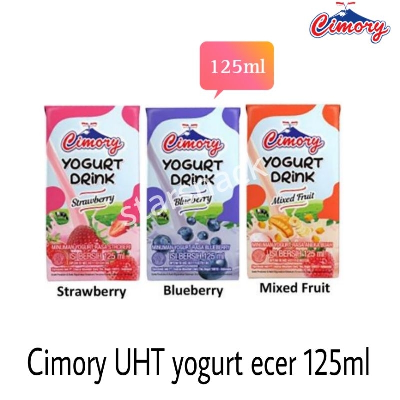 Jual Cimory UHT yogurt drink 125ml ecer satuan | Shopee Indonesia