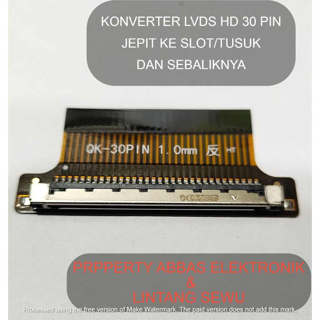 Jual KONVERTER LVDS HD 30 PIN JEPIT KE SLOT ATU TUSUK DAN SEBALIKNYA A5 | Shopee Indonesia