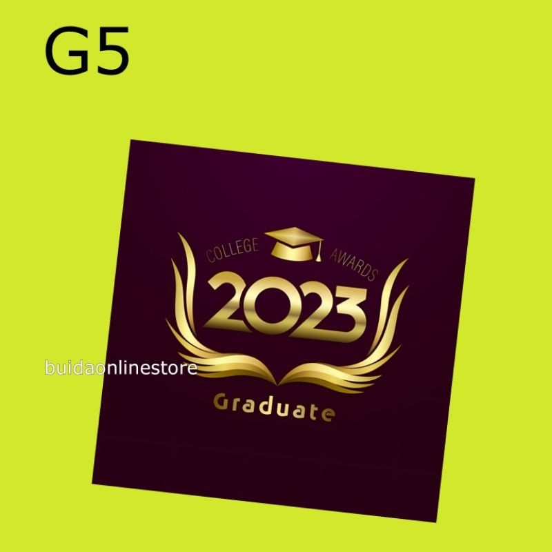 Jual Stiker Graduation Class Of sticker congratulations label wisuda ...