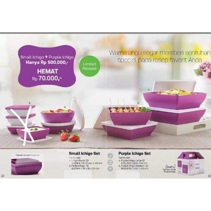 Jual Ichigo Ungu Tupperware | Shopee Indonesia