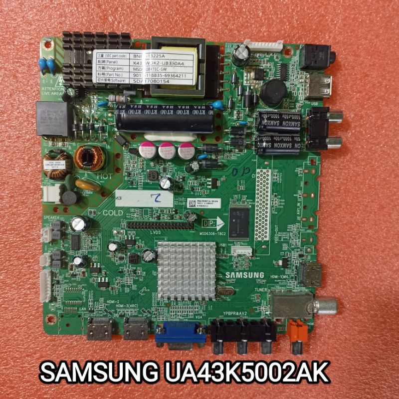 Jual MB - PCB - Mainboard - Motherboard - Mesin TV SAMSUNG UA43K5002AK UA43K5002 | Shopee Indonesia